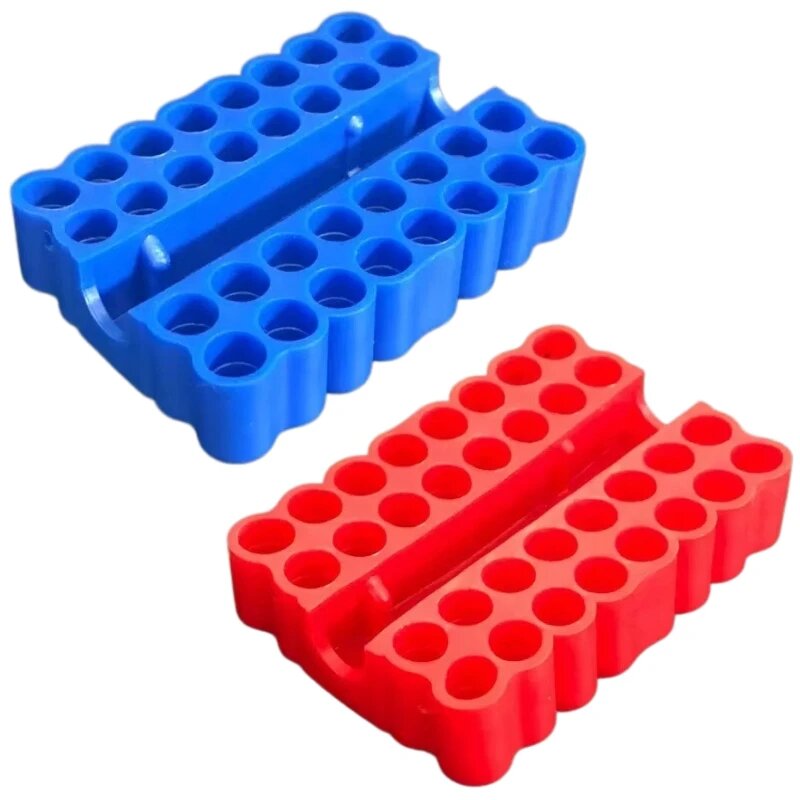 Органайзер для бит 32 отверстия, Blue and Red