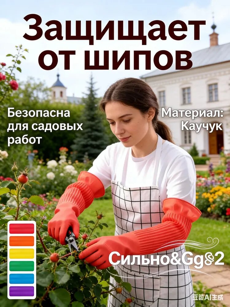 Садовые перчатки; можно использовать в саду; 1 пара