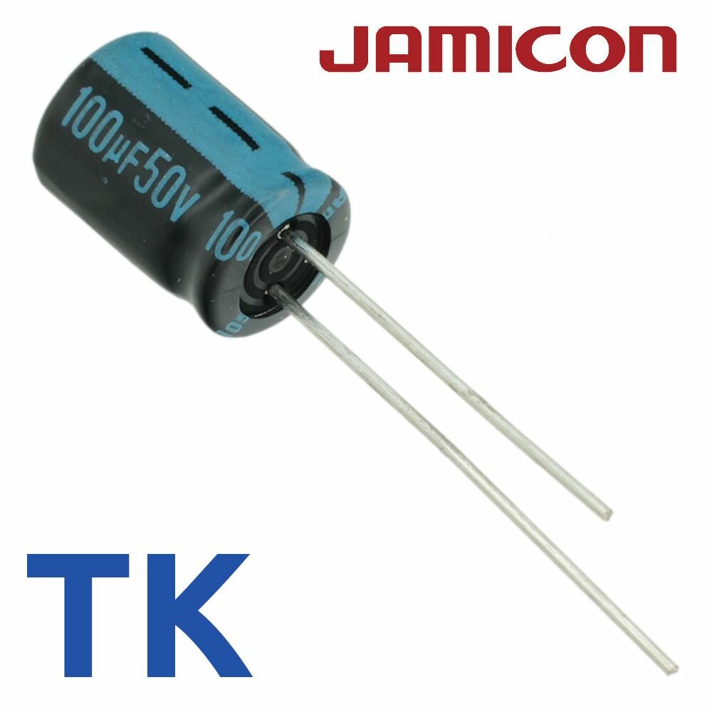 100мкФ 50В / TK / 8x11,5 / 105 С / конденсатор электролитический (4шт)