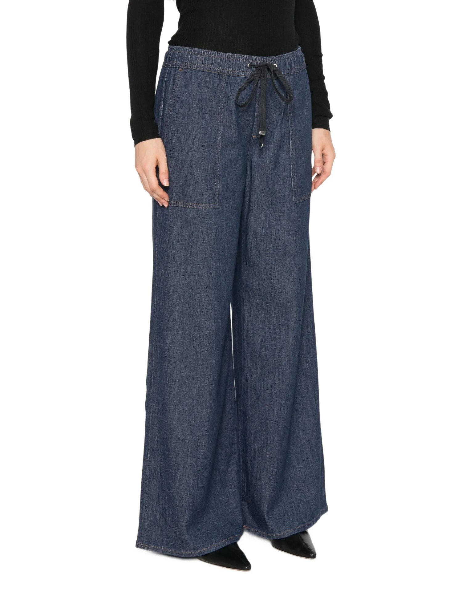 Джинсы широкие 7 For All Mankind Utility drawstring wide-leg jeans, размер 10 — фото 1