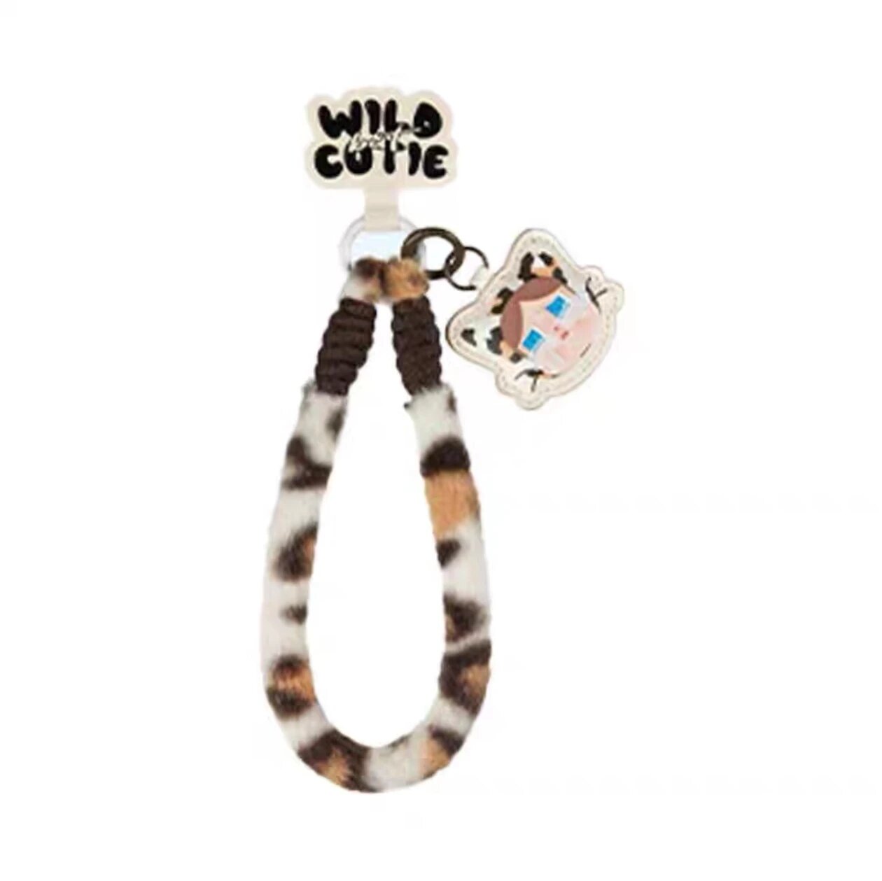 POPMART CRYBABY Leopard Cat Cat Series, ремешок для мобильного телефона, слепая коробка, модный и модный подарок на день рождения-сюрприз на складе
