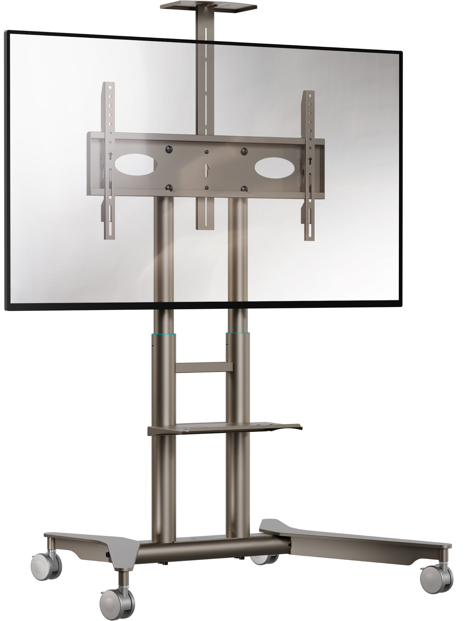 Стойка для телевизора 32"-75" ONKRON TS1571 напольная, подставка для телевизора до 50 кг, шампань