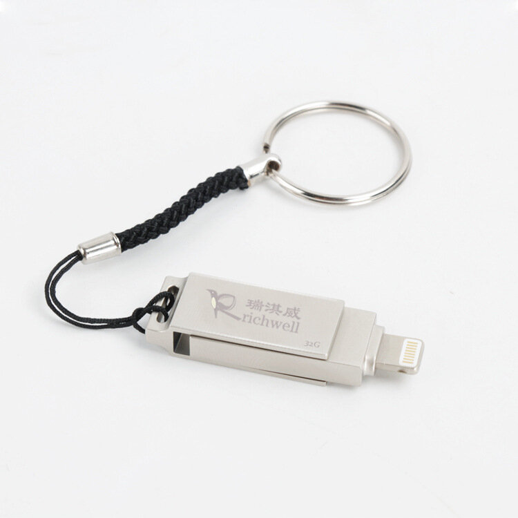 Вращающийся многофункциональный USB 3.0 мобильный накопитель высокоскоростное хранение 256 ГБ чёрный цвет для смартфонов
