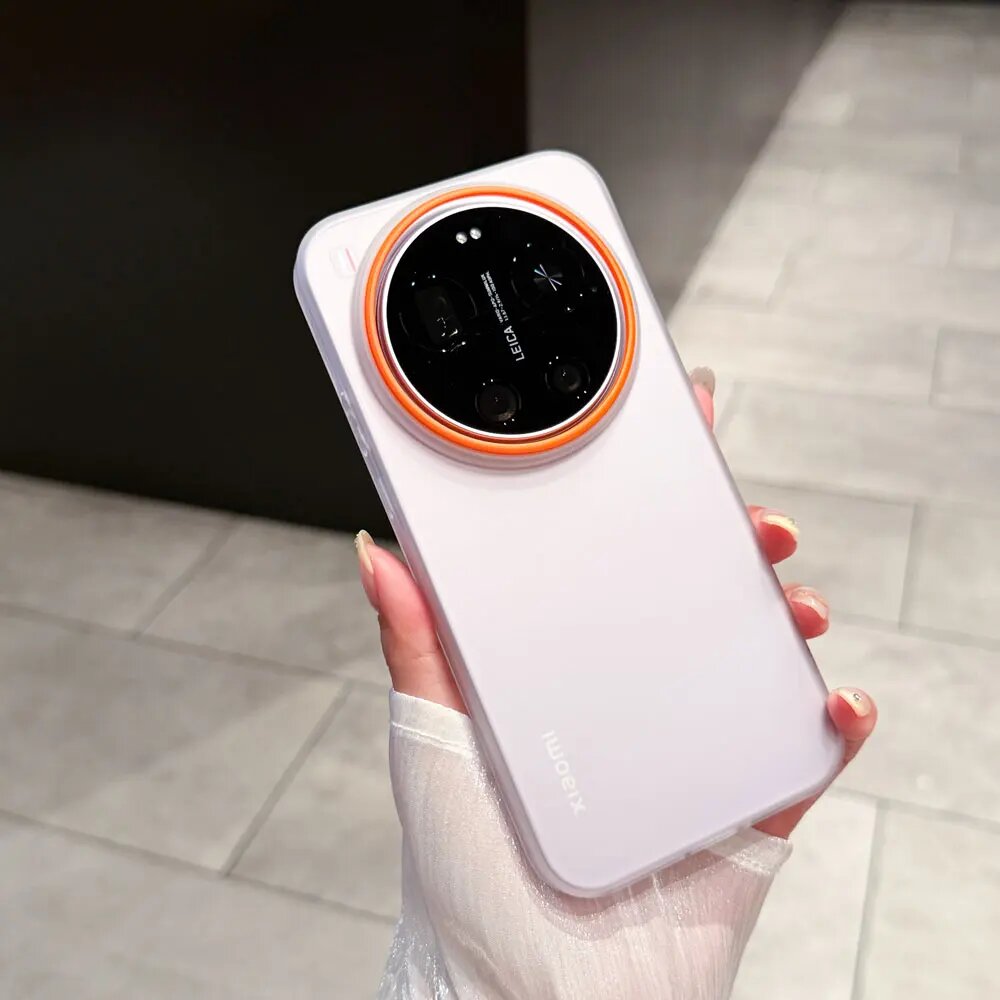 Чехол для Xiaomi Mi 17 Ultra с магнитной беспроводной зарядкой, Оранжевый, Orange No Magnetic
