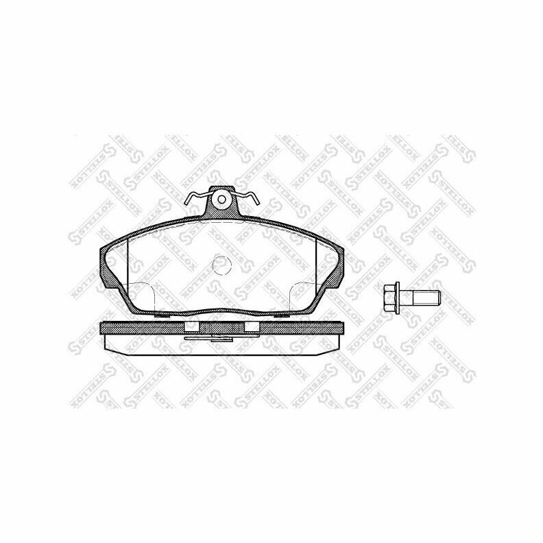 Колодки тормозные дисковые, STELLOX 348010SX
