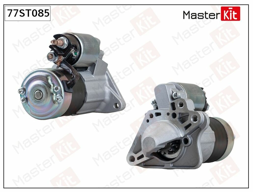 Стартер Renault Duster 2010 - 2018, Megane 3 2008 - 1,6 (1.3кВт), MasterKit 77ST085
