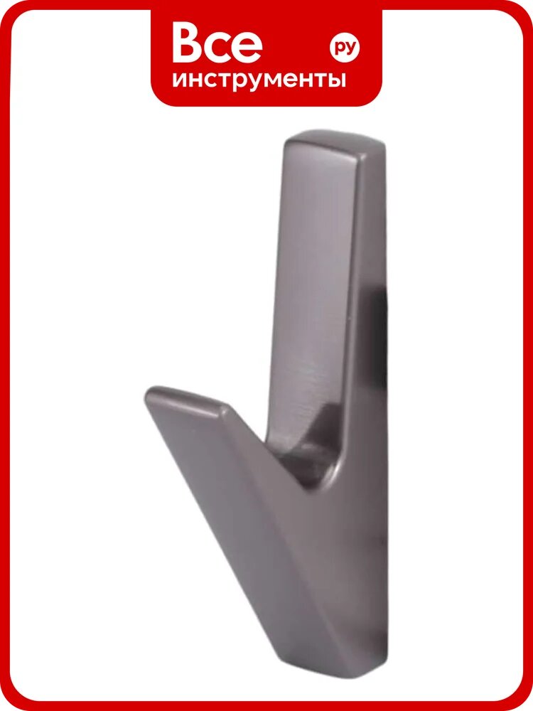 Крючок Brante 658104, крепление на саморезы, алюминий, графит, 10кг, саморезы
