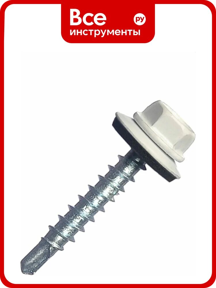 Кровельный саморез крепежная техника белый, 4,8x35, RAL 9003 25 шт. 11062