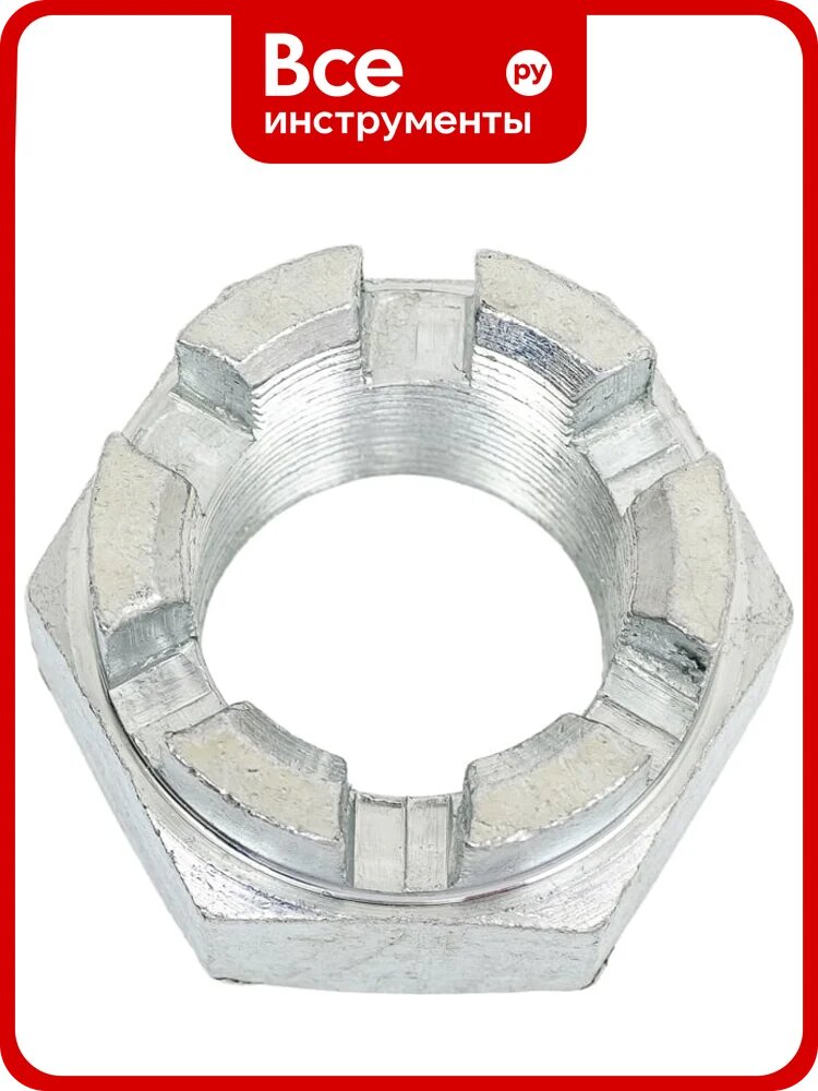 Гайка корончатая ООО ПКФ Сварком М30x1,5 оц. DIN 935 (уп/2шт.) k00015655