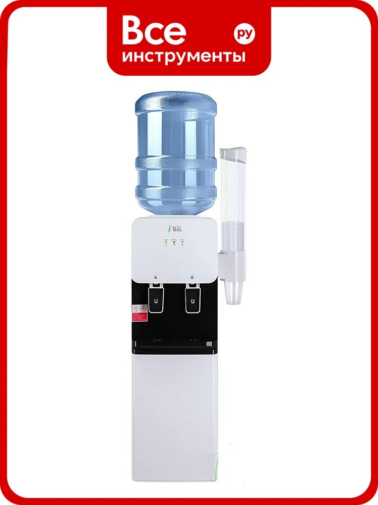 Кулер для воды ECOTRONIC J1-LCN XS ETK12091, напольный, белый, 500Вт