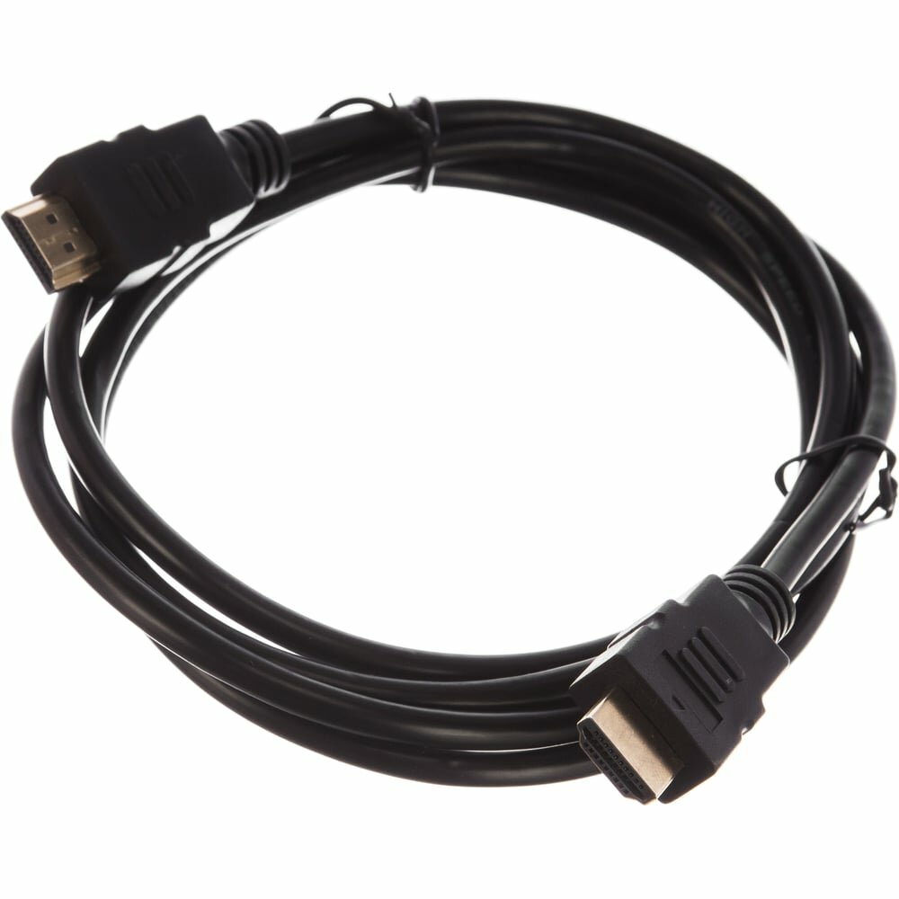 Кабель Cablexpert HDMI 1.8м, v2.0, 19M/19M, серия Light, черный, экран, пакет CC-HDMI4L-6 — фото 1
