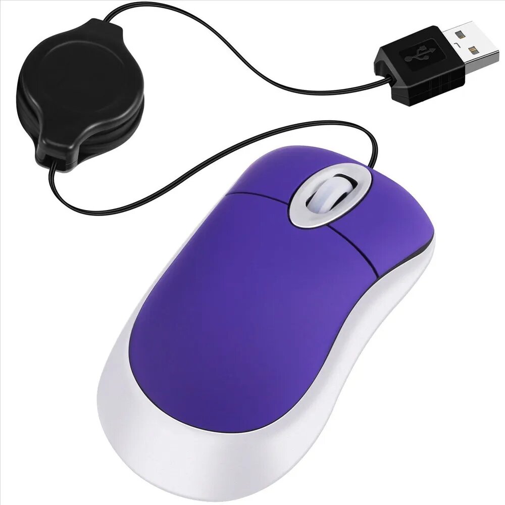 Проводная мышь Mini USB Выдвижная крошечная маленькая мышь 1