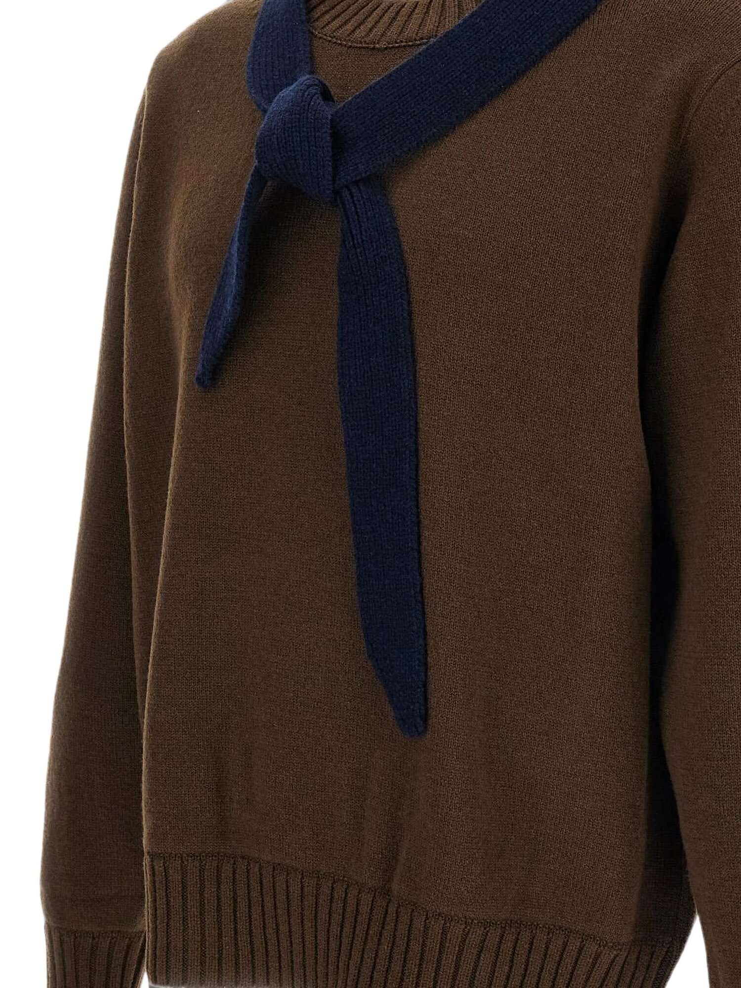Свитер Sacai Scarf-detail sweater, размер 44 — фото 1