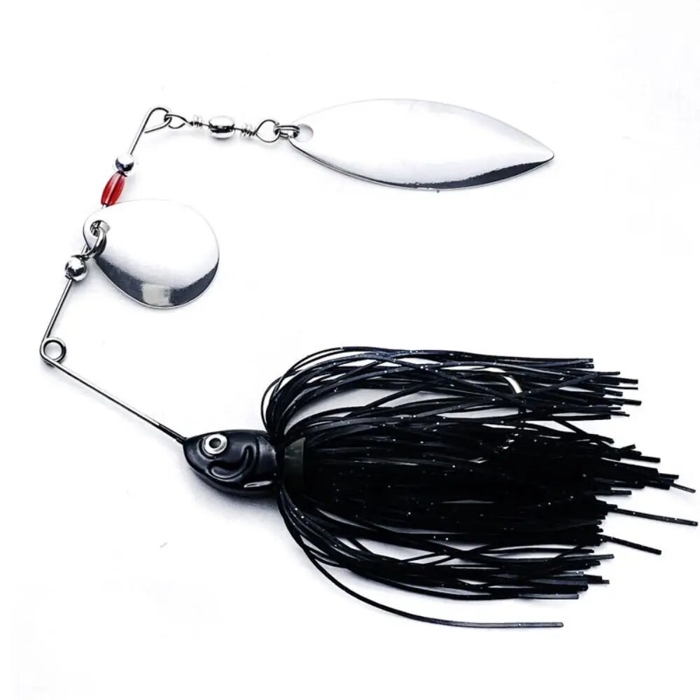 Спиннерная приманка для окуня, щуки, судака 15г 17г 18г Черный, Black 18g
