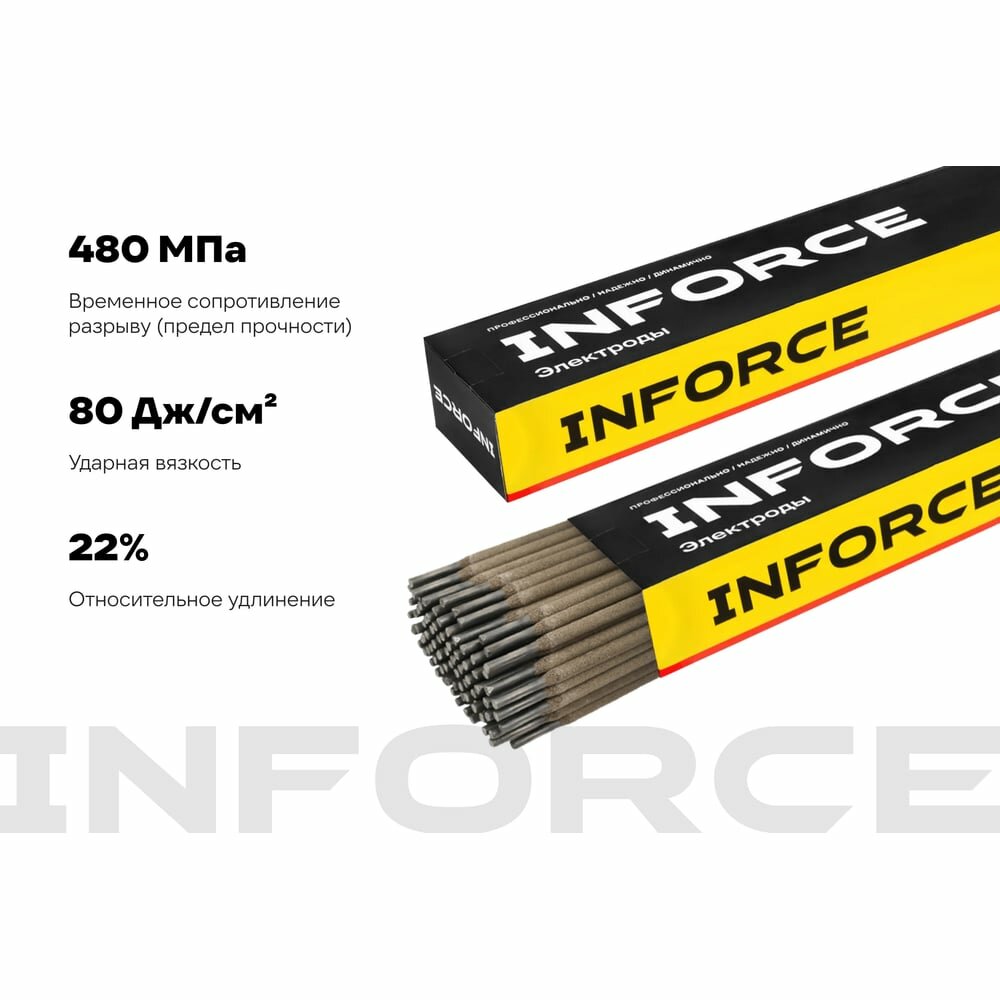 Электроды ОЗС-12 (4 мм, 5 кг; НАКС) Inforce IWET-4050O-12 — фото 1