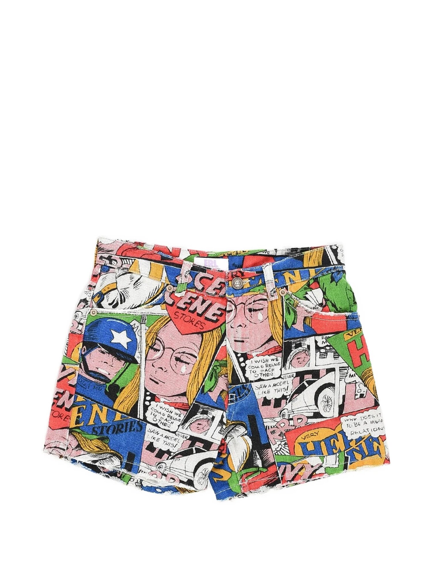 Шорты Printed denim shorts