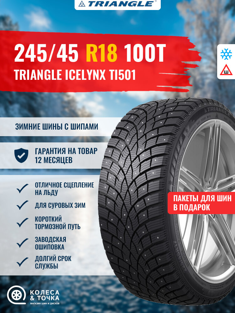 TRIANGLE ICELYNX TI501 245/45R18 100T (зима / шипы) (335485)
