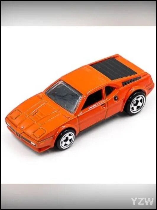 Игрушечная машинка Hot Wheels Silver Series BMW M1, масштаб 1:64, металл, пластик, оранжевый — фото 1