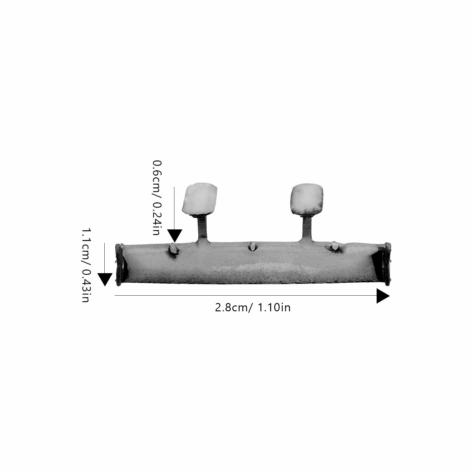 Хвостовое Крыло Модели Автомобиля 1:64 Чёрный Цвет Размер 2.80X1.10X0.60Cm