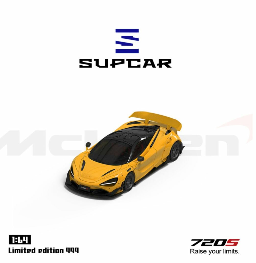 Коллекционная машинка SUPCAR 1:64 McLaren 720S yellow
