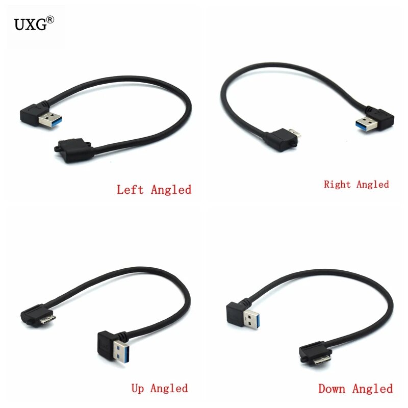 UXG Кабель-переходник USB 3.0 черный 20 см left