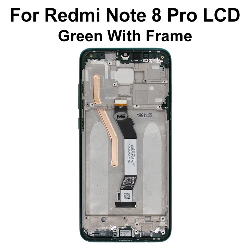 ЖК-дисплей M1908C3JH для Xiaomi Redmi Note 8, дисплей с рамкой и дигитайзером, сменный ЖК-экран Pantalla для Redmi Note 8 Pro, M1906G7I