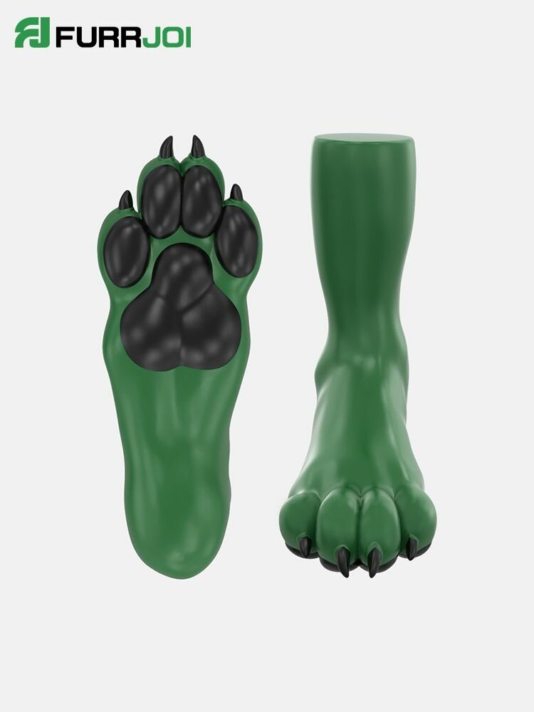Furrjoi Новые силиконовые лапы собаки Silicone Furry Dog Feet, 11 расцветок, глянцевые звериные ботинки для фурсьют косплея