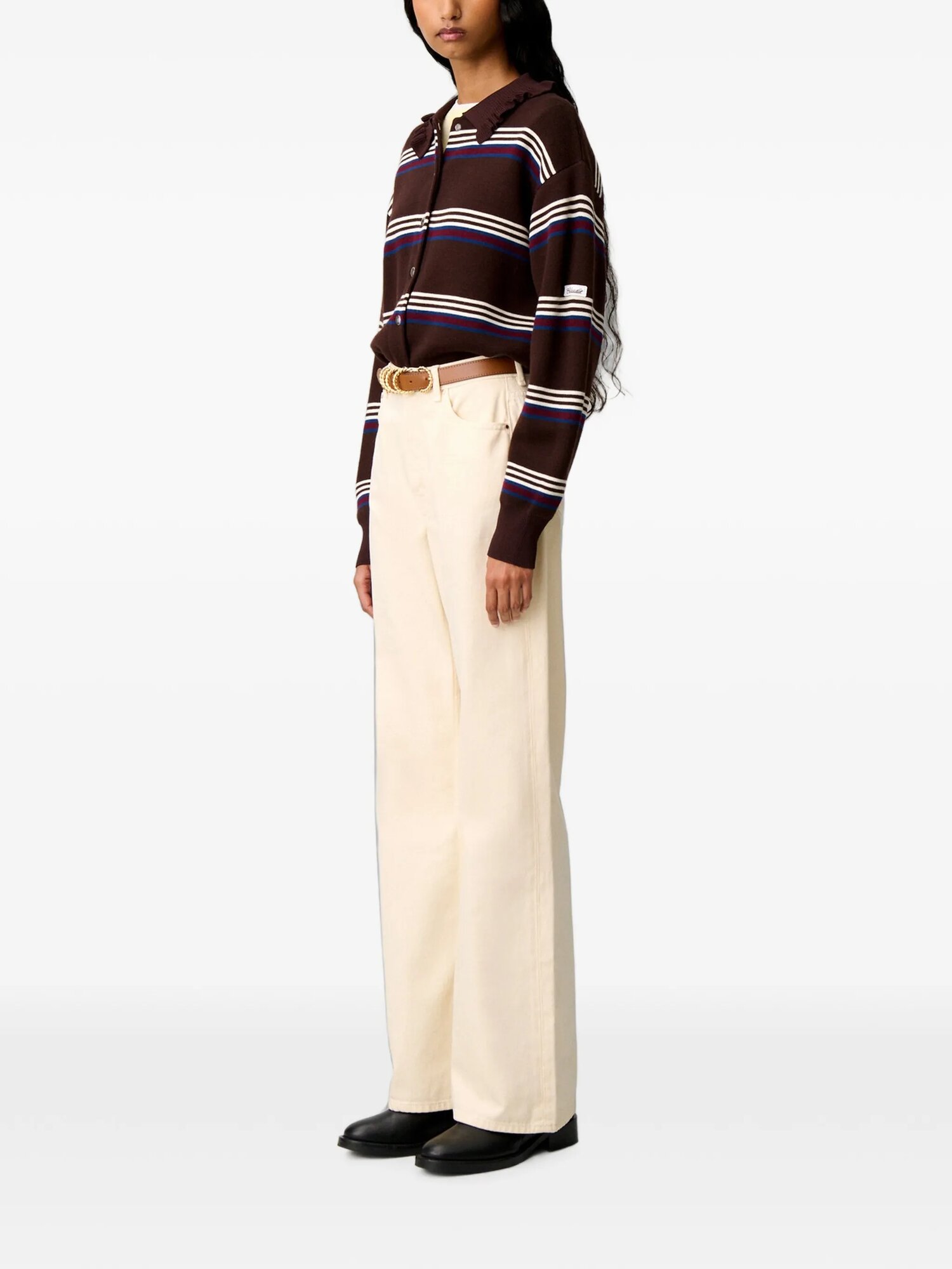 Кардиган CLAUDIE PIERLOT Striped cardigan, размер 42 — фото 1