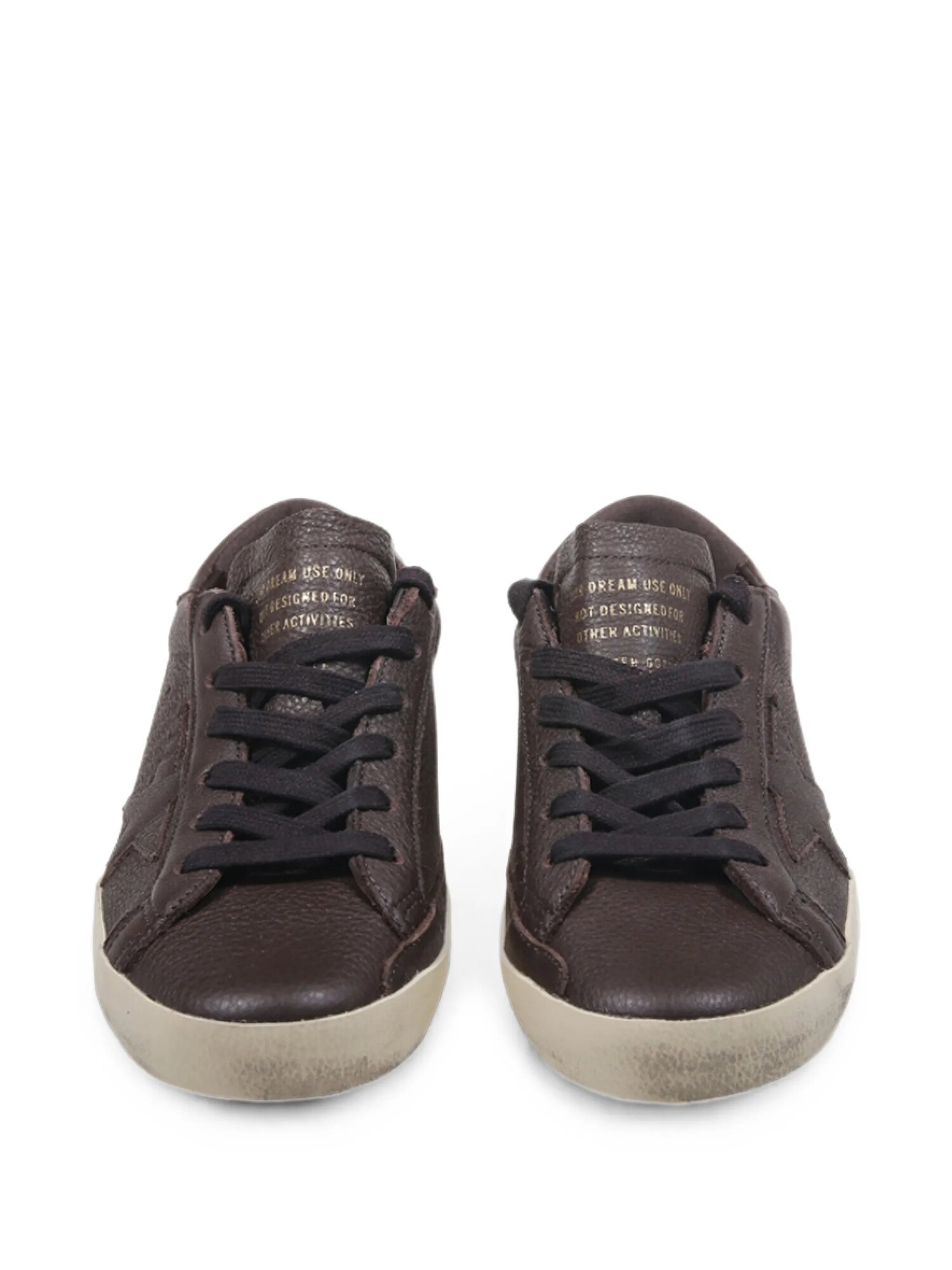 Кроссовки Golden Goose Super-Star, размер 38, коричневый/серый/оранжевый — фото 1