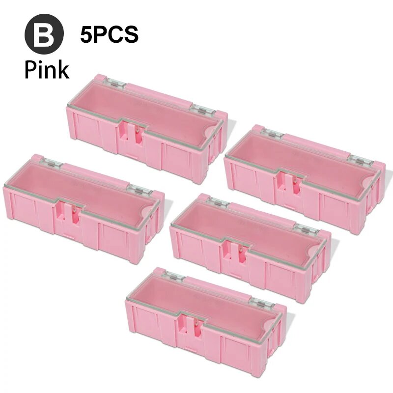Пластиковый органайзер розовый B Pink 5PCS