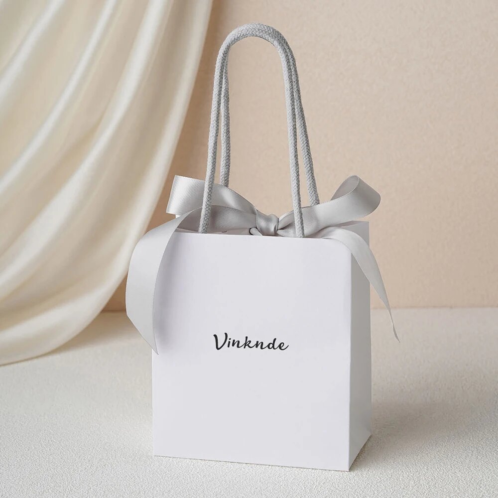 Бумажная сумка-тоут с логотипом Белый, with logo, 30pcs