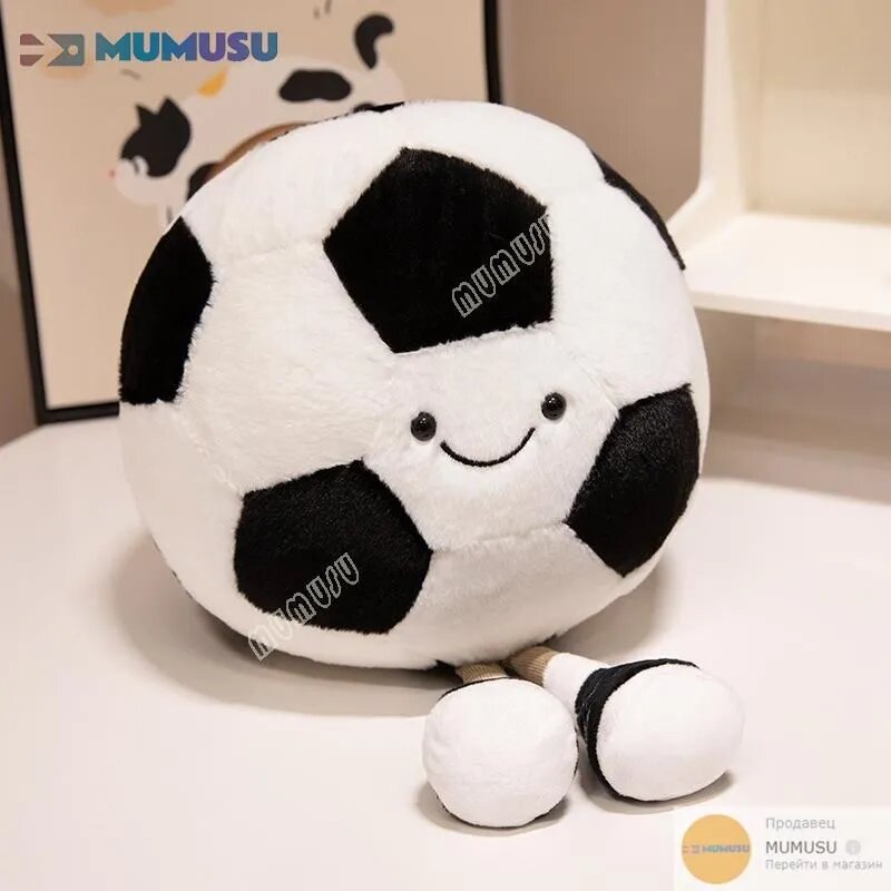 Jellycat Мягкая игрушка, футбольный мяч, плюшевый, для детей