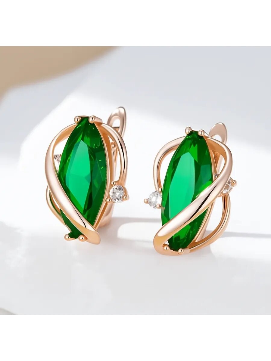 Серьги, циркон