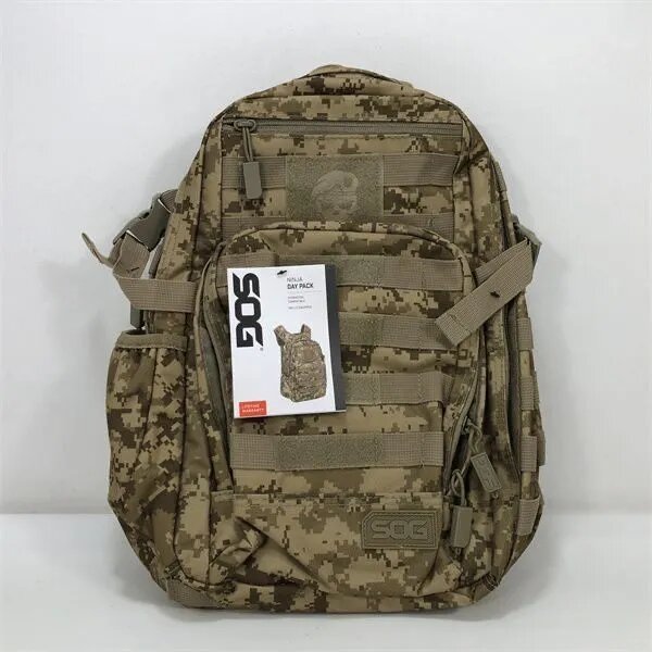 Рюкзак SOG Ninja Day Pack, мужской, женский, взрослый, зеленый, белый, 49x21x34 см