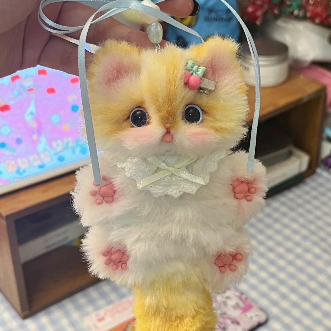 Котенок пудинговый DIY набор для брелоков, милые аксессуары для девочек, 80-120 символов