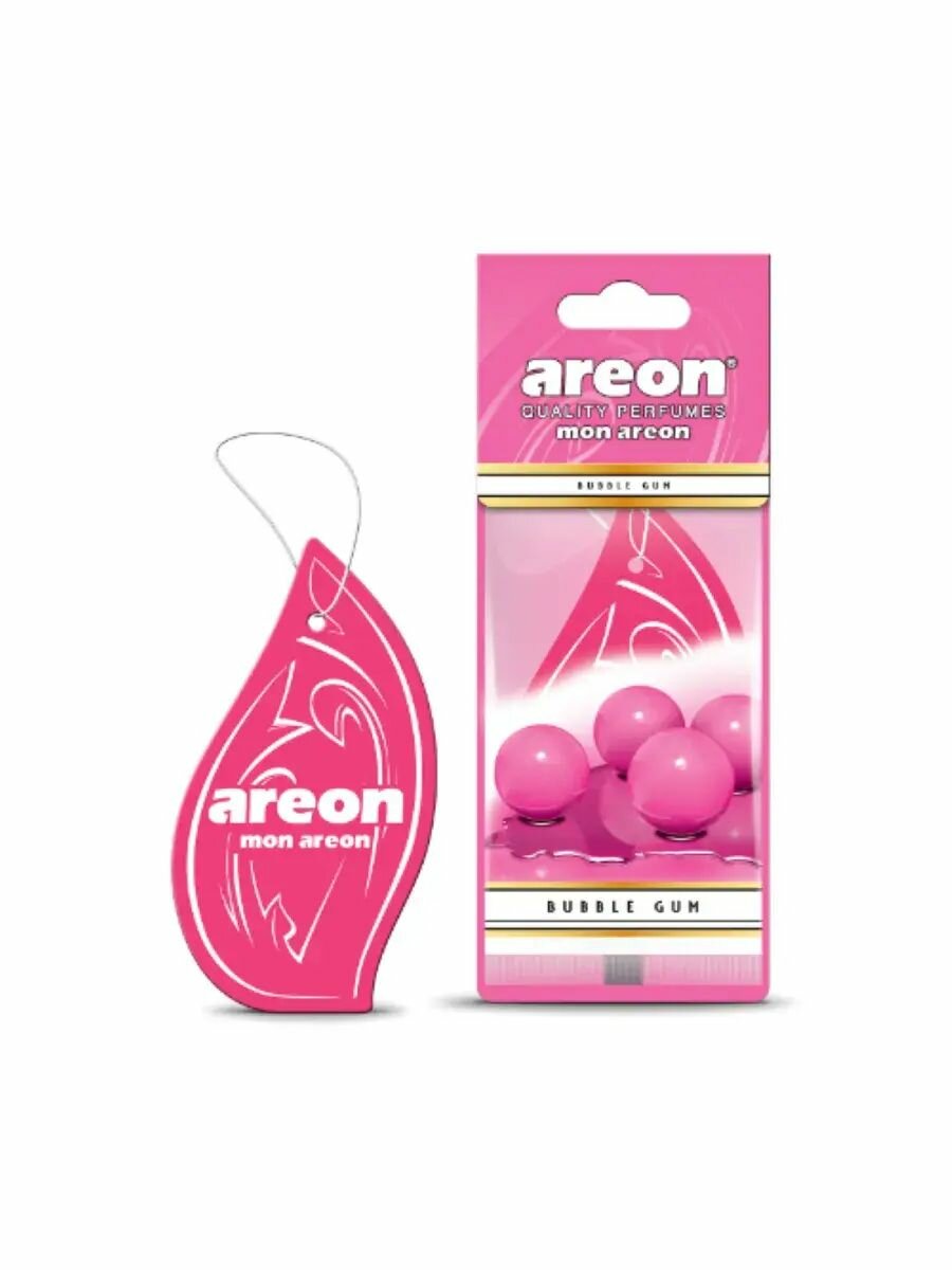 Ароматизатор Areon "Bubble Gum", подвесной, картонный корпус
