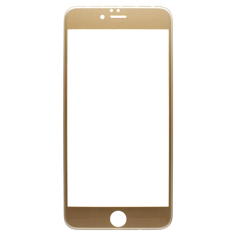 Стекло для IPhone 6 plus 3D золотой