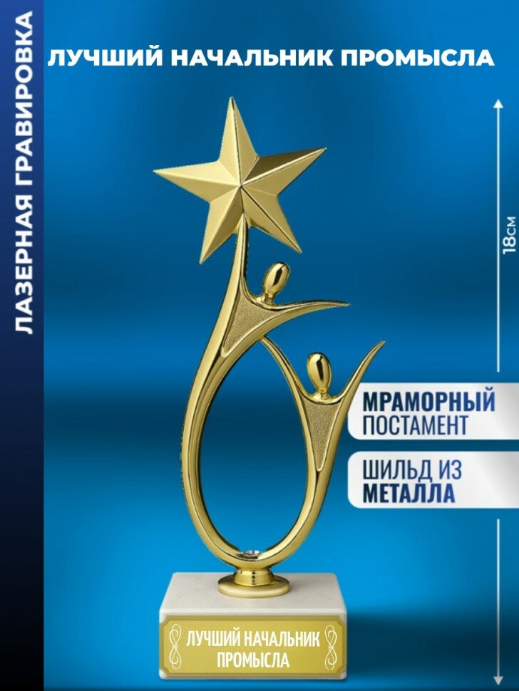Статуэтка человечки "лучший Начальник промысла"
