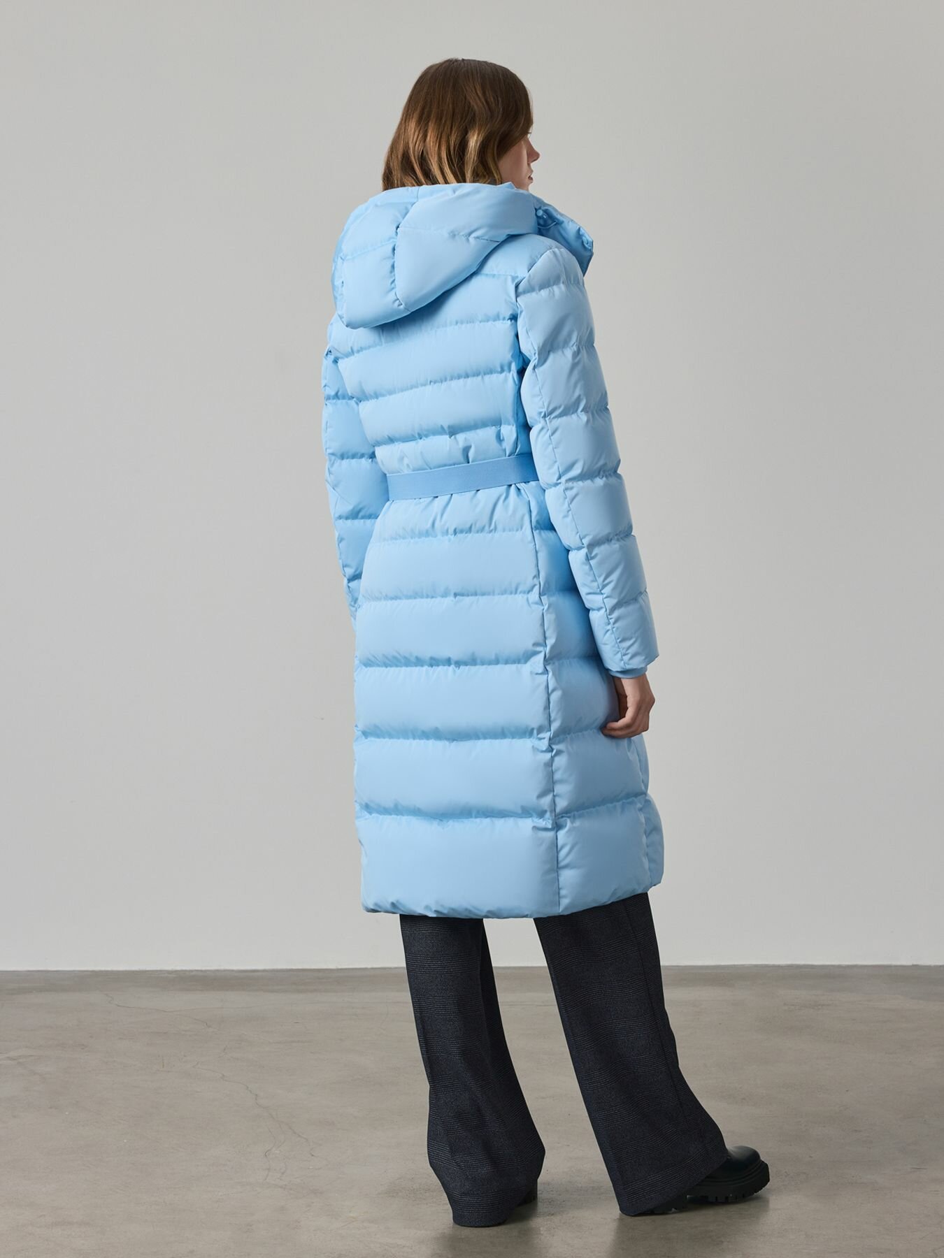 Пальто JUST CLOTHES Весна-лето 2025, размер 42, голубой — фото 1