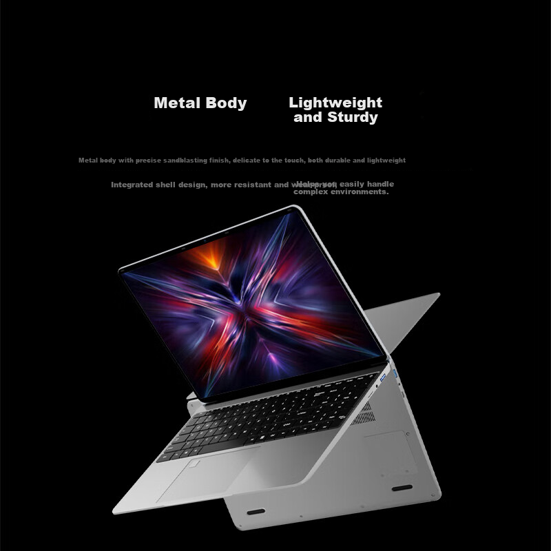 Ноутбук Wanjia 16-го поколения Intel Core тонкий и легкий 15.6 дюймов 16 ГБ ОЗУ 512 ГБ SSD для офиса и учебы