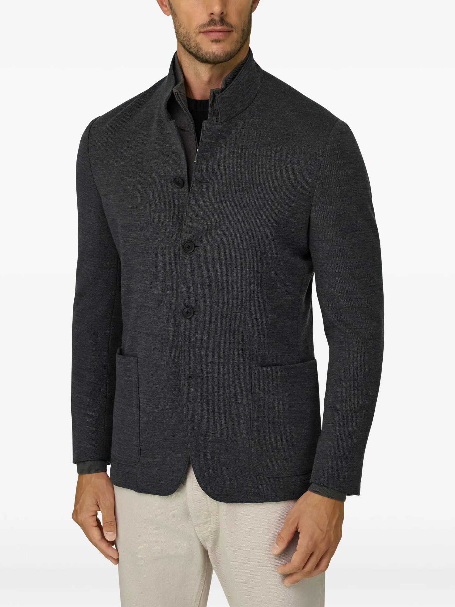 Пиджак Boggi Milano Blazer diagonal wool blend wooltech, размер 50 — фото 1