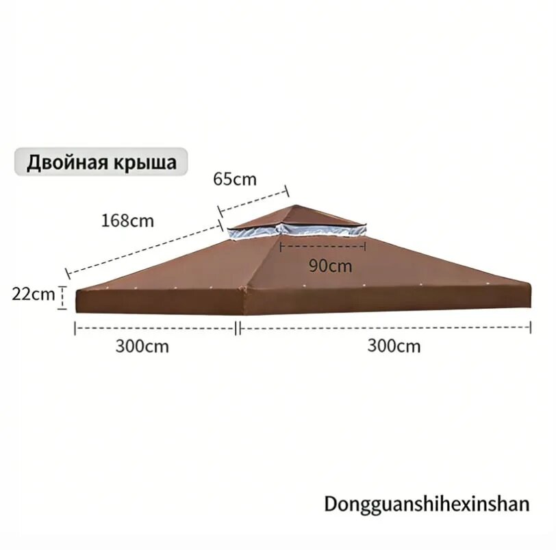 Крыша для беседки 3х3 м