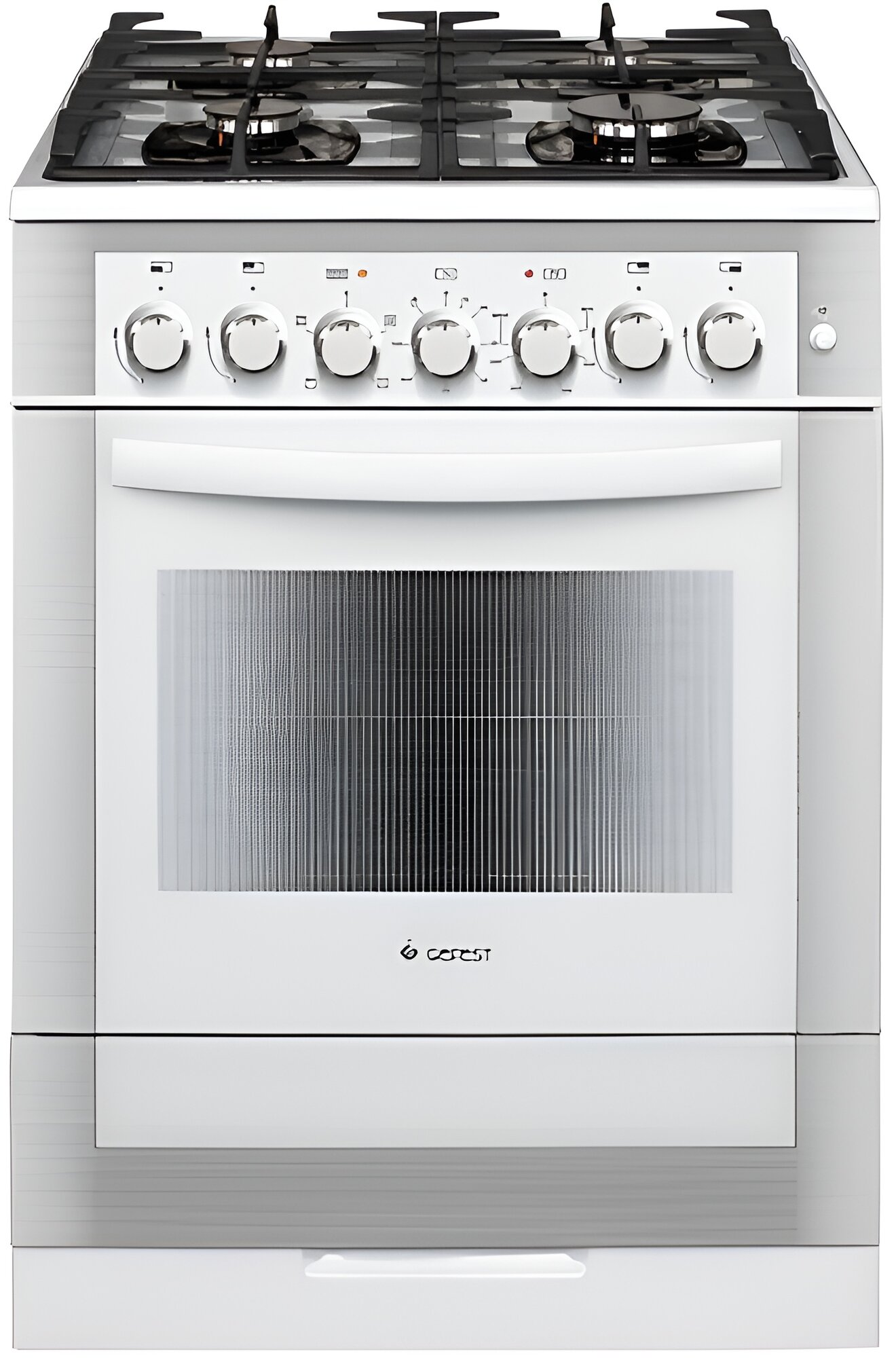 Плита Gefest 6502-02, газовая, электрическая духовка, 4 конфорки, 52л