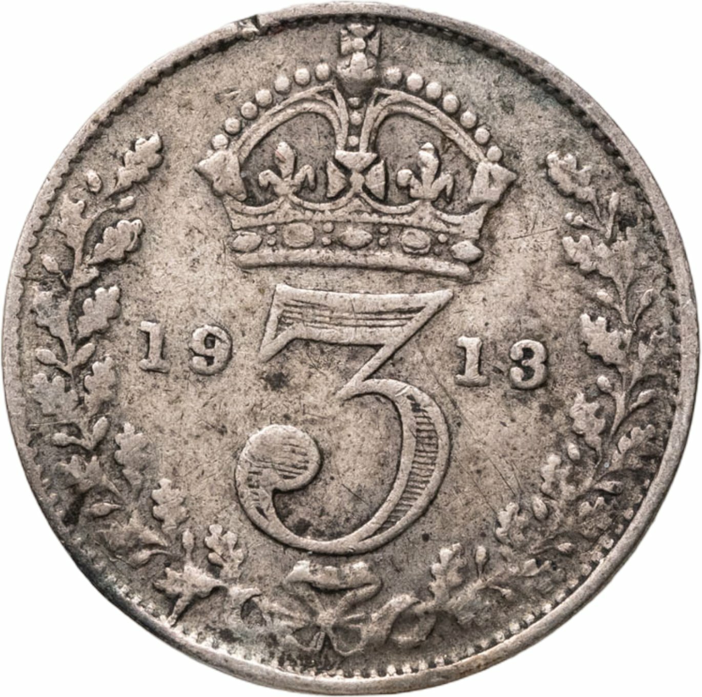 Великобритания 3 пенса (pence) 1913