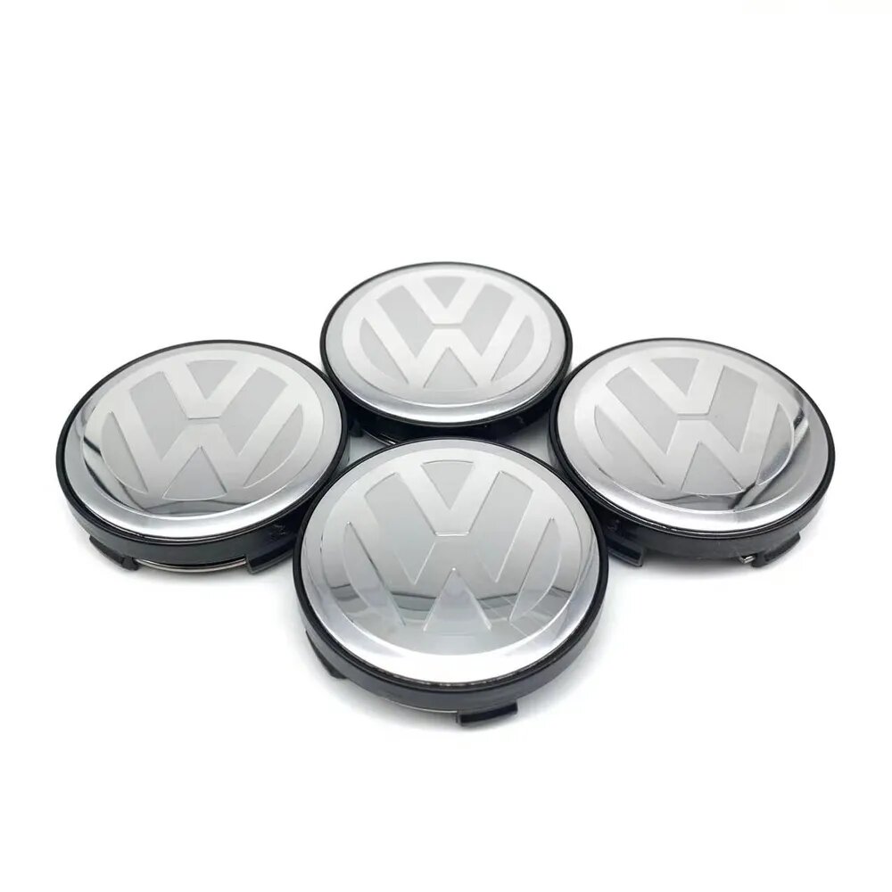 Колпачок на ступицу литого диска на автомобили Volkswagen / фольксваген, размер 60/56/10 мм, комплект 4 штуки.