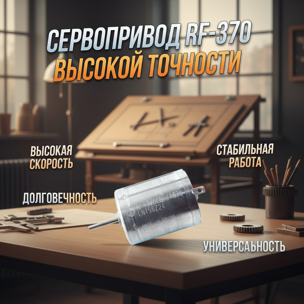 Миниатюрный двигатель постоянного тока MABUCHI RF-370CB-11670, 12-24В, 6000 об/мин