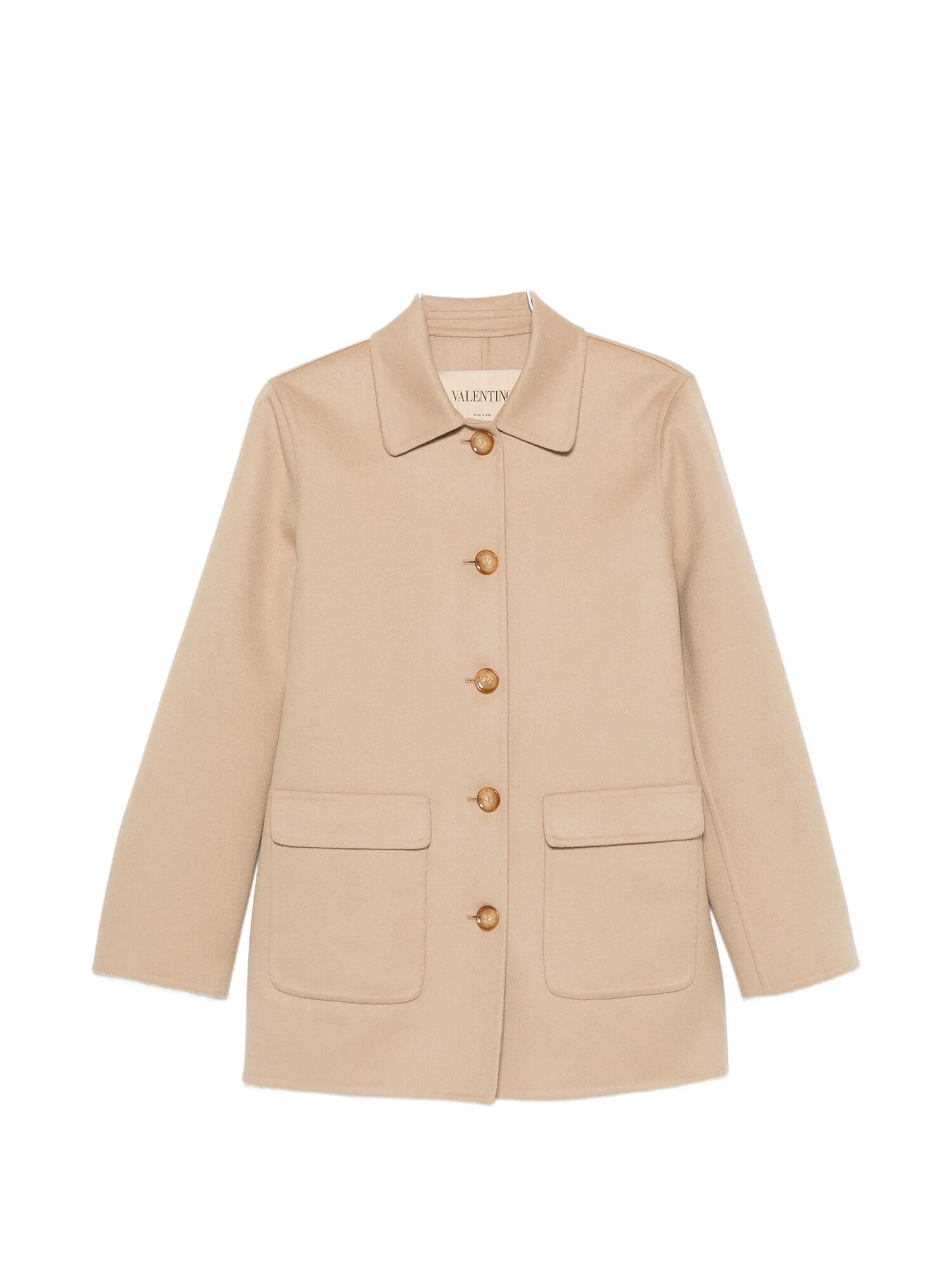 Пальто Logo-embellished patch-pocket coat
