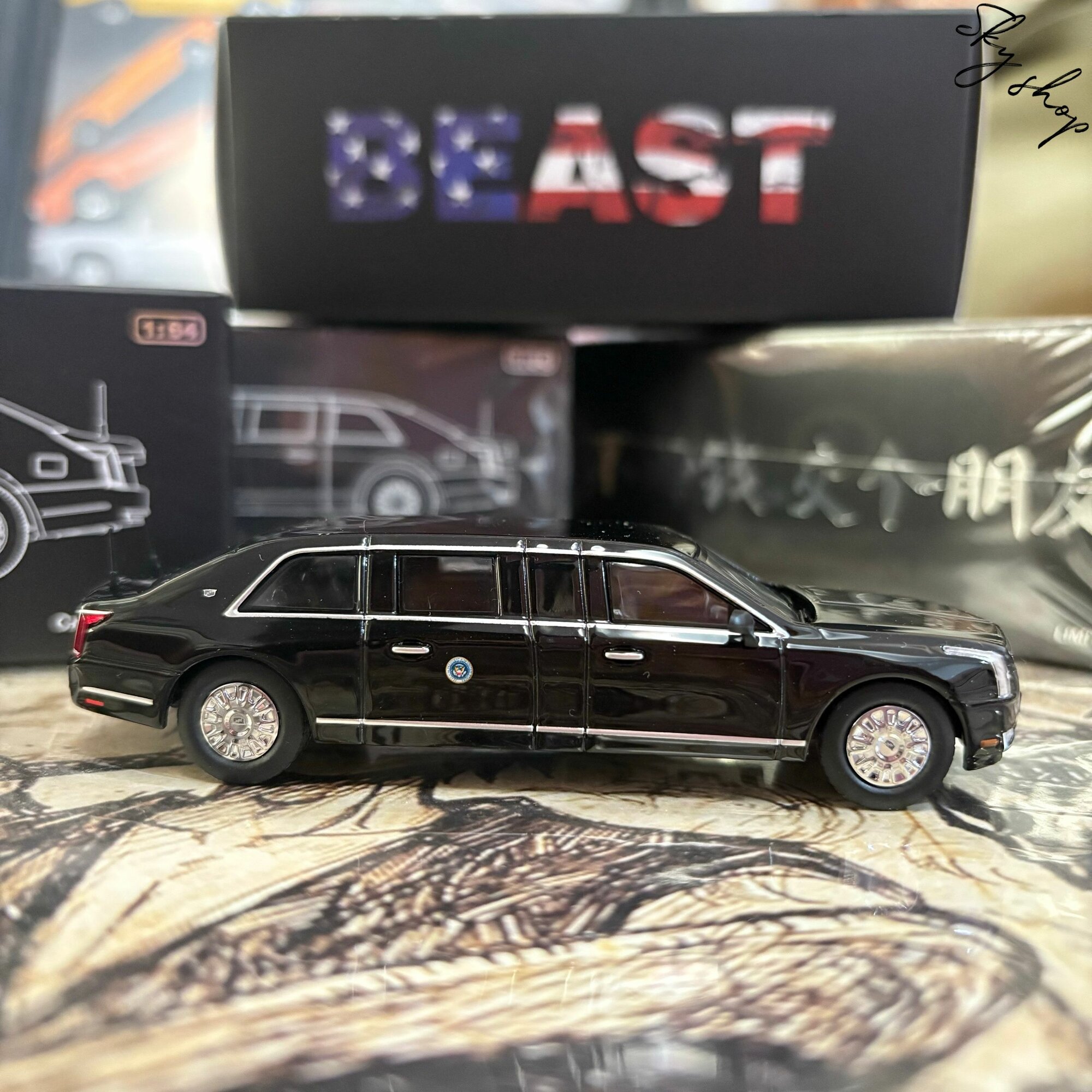 Машинка 596 Model 1:64 Cadillac Beast 3, модельки машин металлические