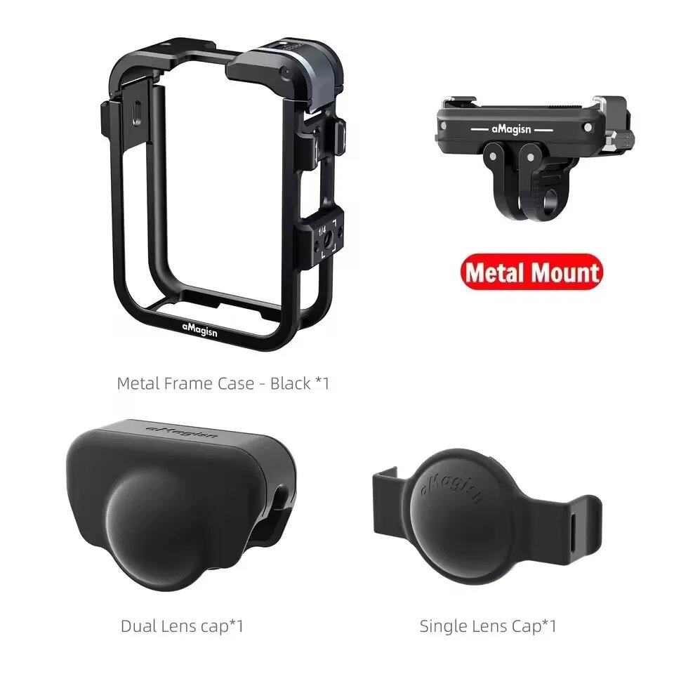 Рамка для DJI Osmo 360, черная, Cage w Metal Mount