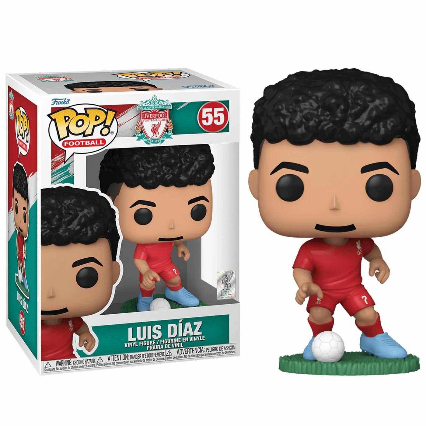 Фигурка Funko Pop Фанко поп футболист Луис Диас Luis Diaz из команды Ливерпуль футбол 55